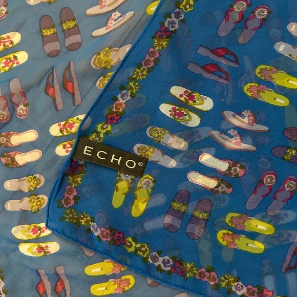 Echo | Accessories | Echo Summer Silk Scarf Royal Blue With Flip ...